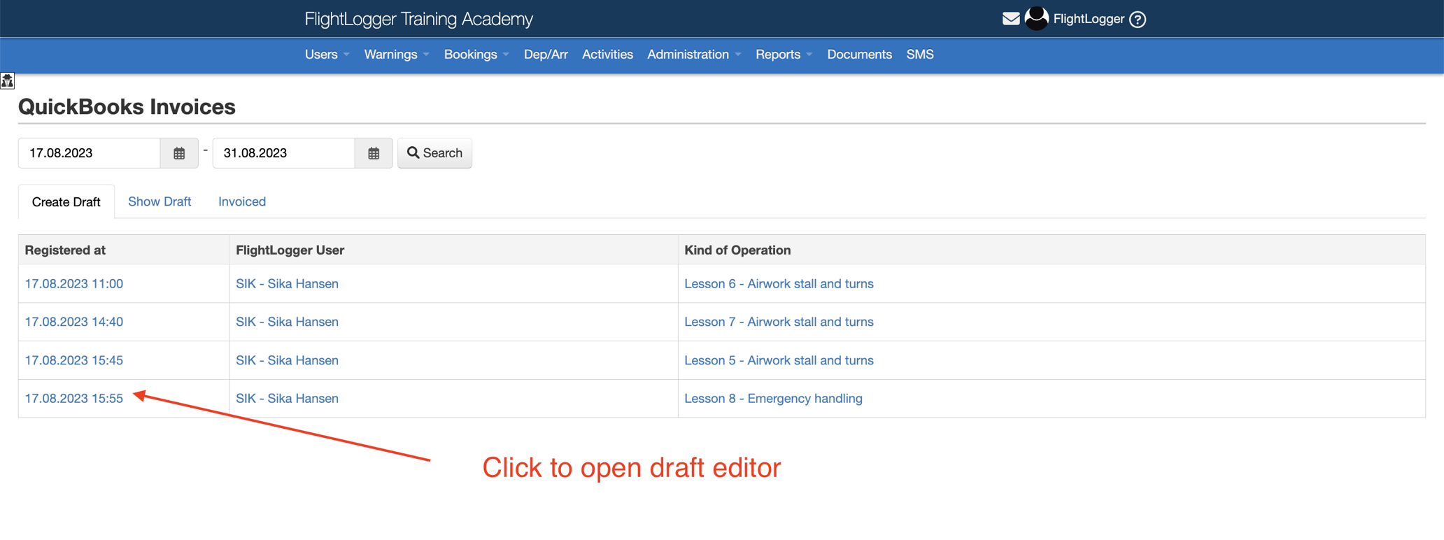 Managing invoicing with QuickBooks Integration Module (QIM)